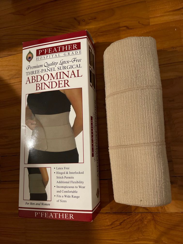 Hospital grade surgical abdominal binder in size S, Health & Nutrition, Braces, Support ...