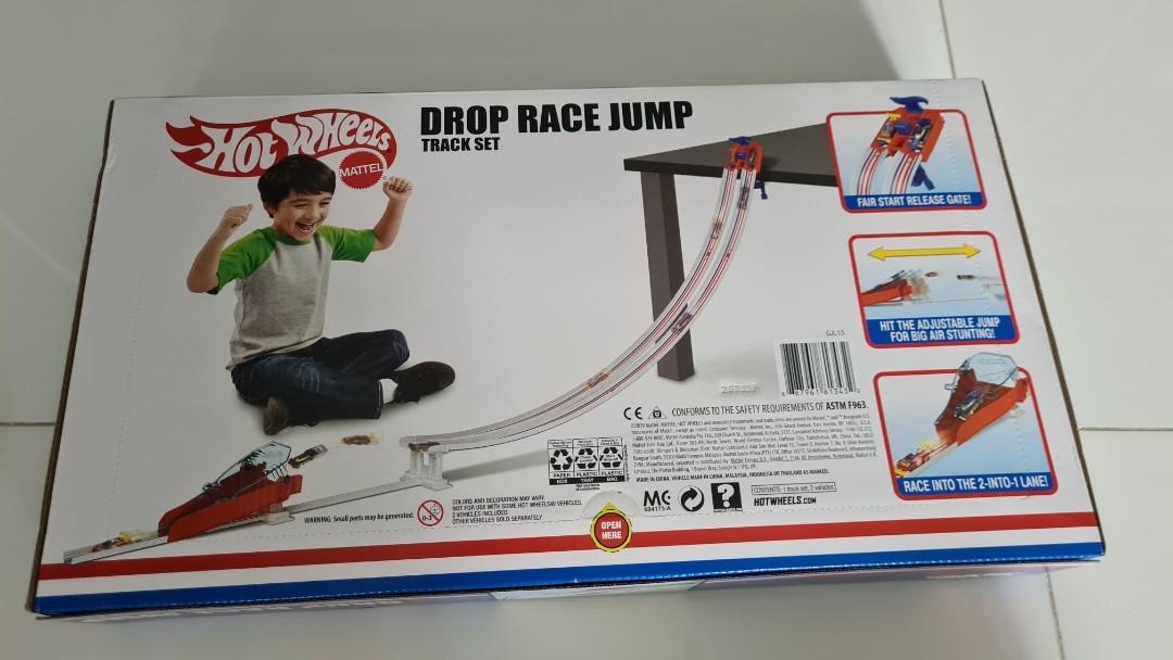 Hot Wheels Drop Race Jump Track Set, Hobbies & Toys, Toys & Games on ...