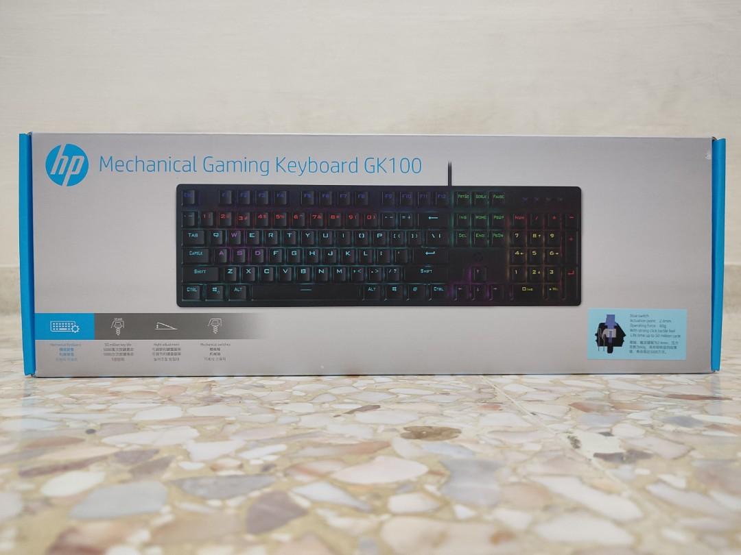 HP Mechanical Gaming Keyboard GK100, Computers & Tech, Parts ...