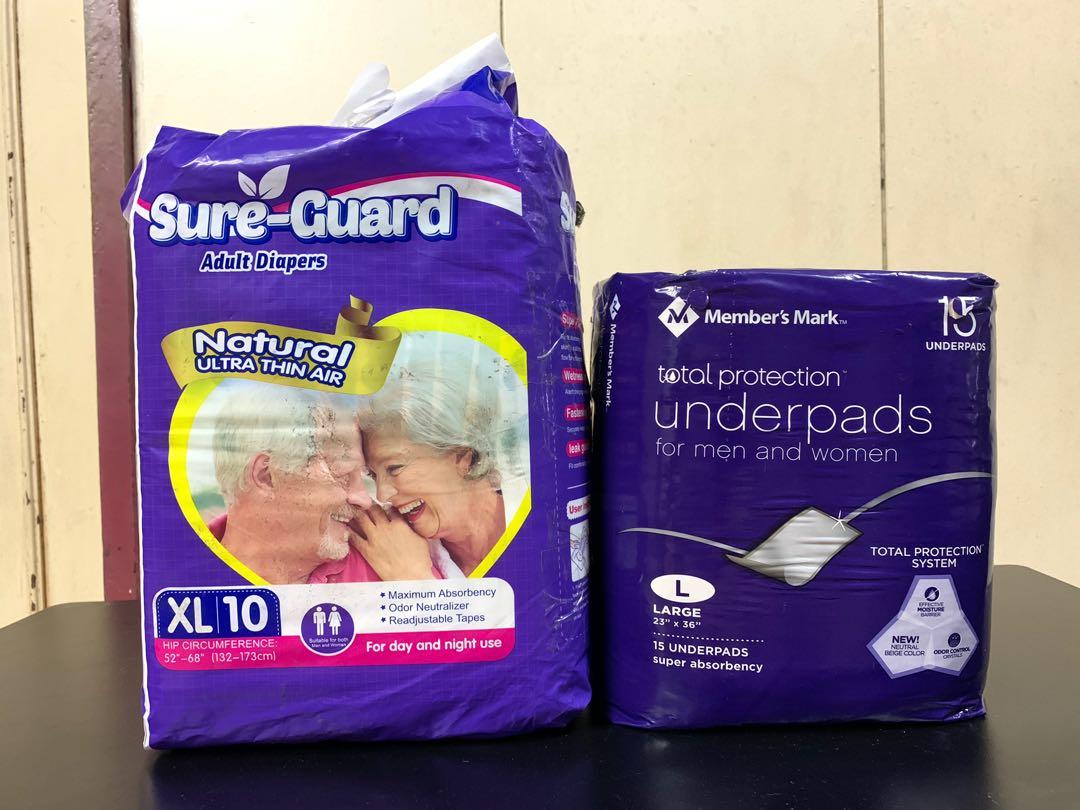 iD Slip and Sureguard Adult Diapers and Underpads, Babies & Kids ...