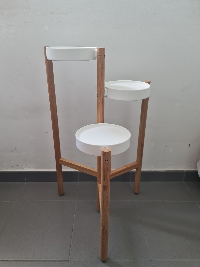 Ikea Bamboo Plant Stand (Satsumas), Furniture & Home Living, Furniture ...