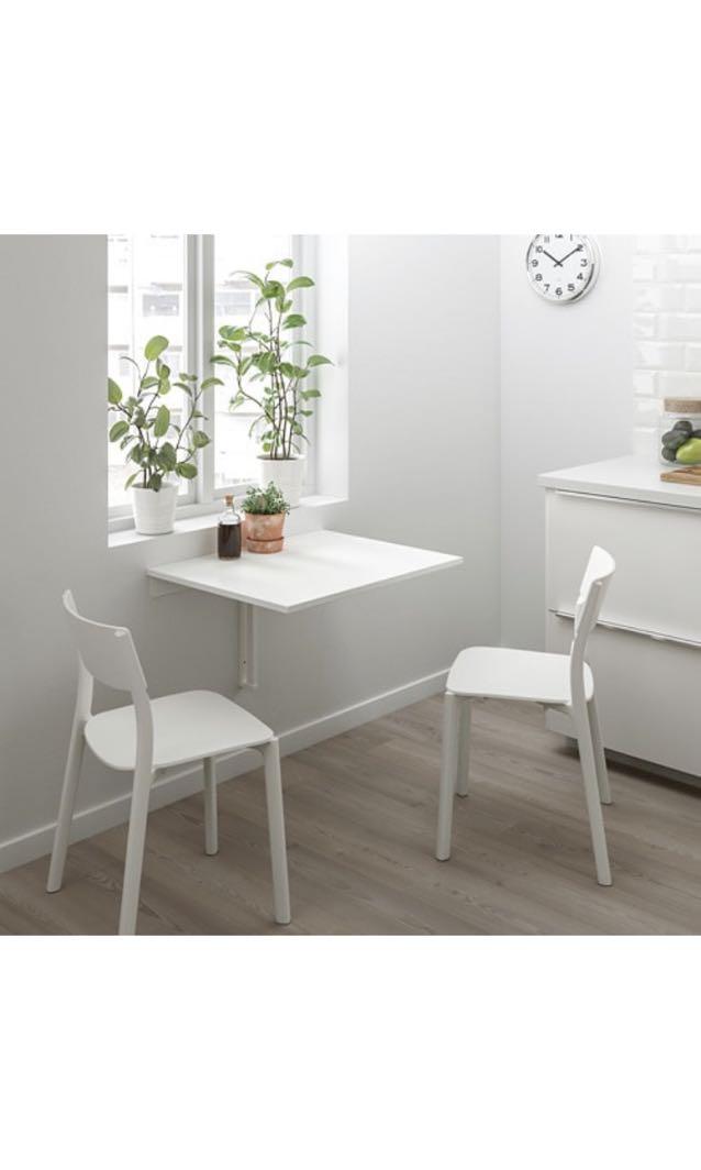 IKEA NORBERG WALL MOUNTED DROP LEAF TABLE, Furniture & Home Living ...