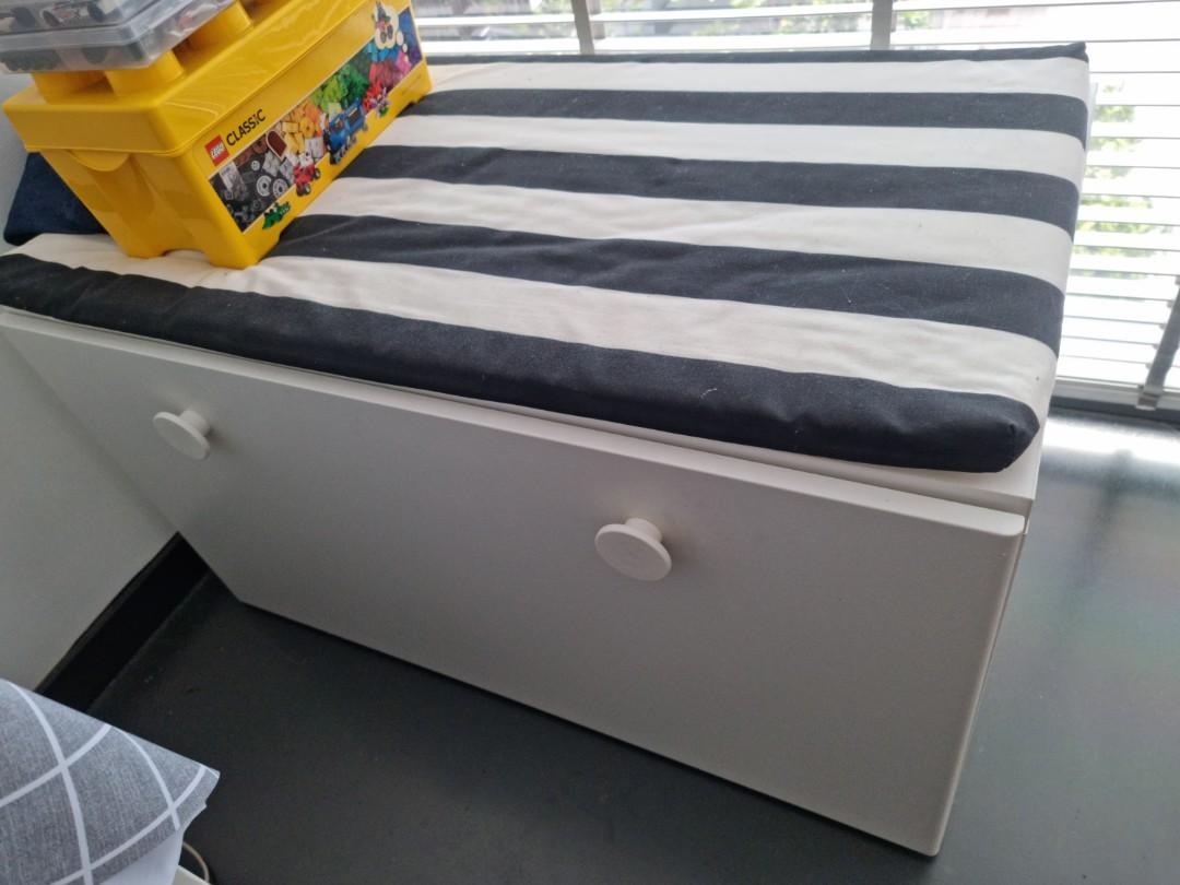 Ikea storage bench, Furniture & Home Living, Furniture, Shelves ...