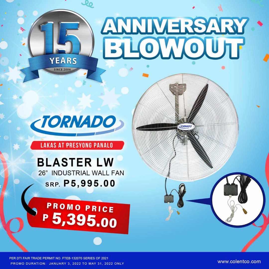 INDUSTRIAL WALL FAN BLASTER LW 26", TV & Home Appliances, Air ...