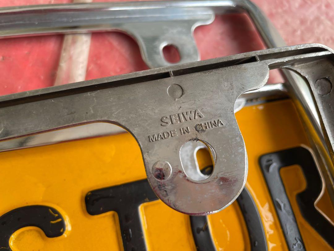 Jdm papan plate besi seiwa, Auto Accessories on Carousell