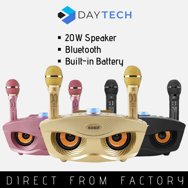 Karaoke Set - Dual Wireless Microphone - Portable KTV - Speakers SD 306 ...