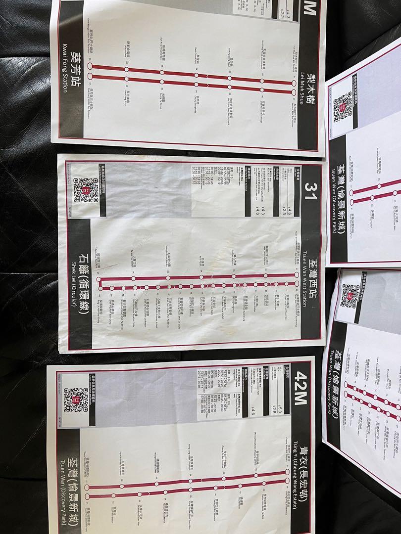 KMB Route destination map Board 九巴舊款乳豬盤, 公告欄 - Carousell