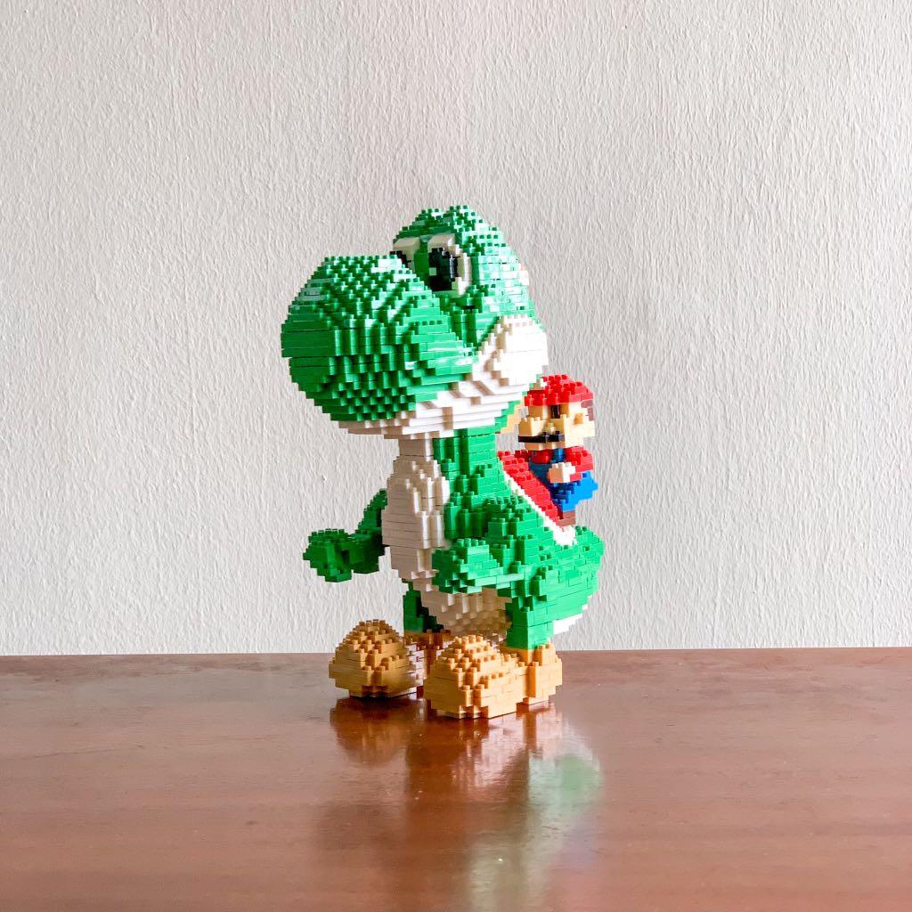 Lego Huge Yoshi & Mario Nano-block set, Hobbies & Toys, Toys & Games on ...
