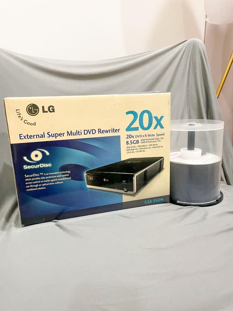 LG DVD Rewriter with Free 20 CDs, Computers & Tech, Printers, Scanners ...