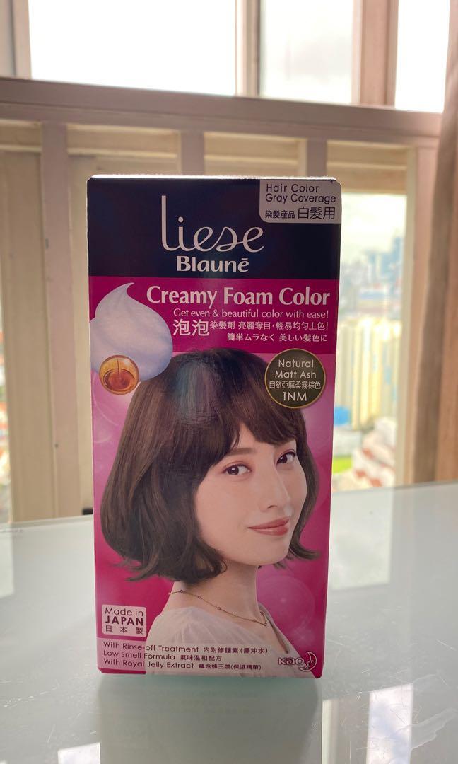 Liese Blaune Creamy Foam Color (Natural Matt Ash), Beauty & Personal ...