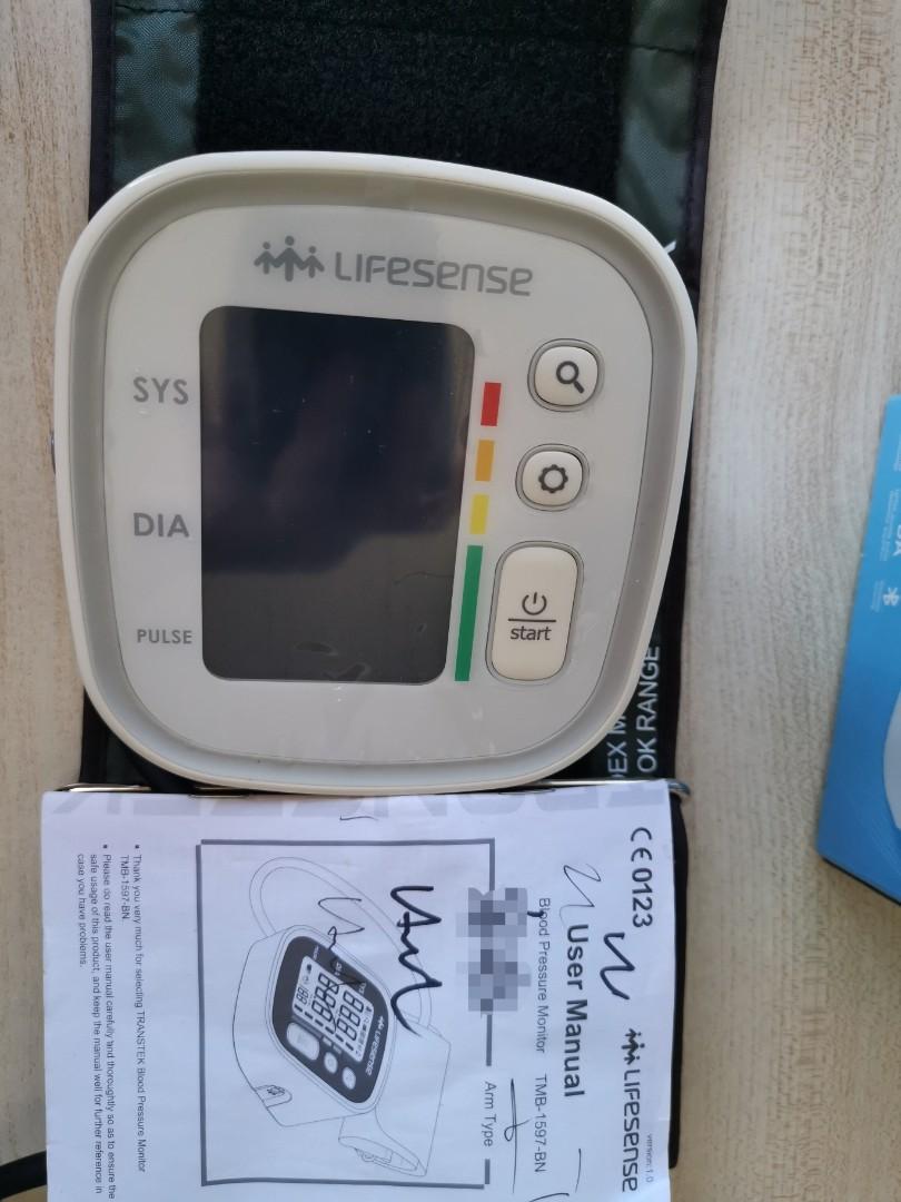 Lifesense blood pressure monitor, Health & Nutrition, Health Monitors ...