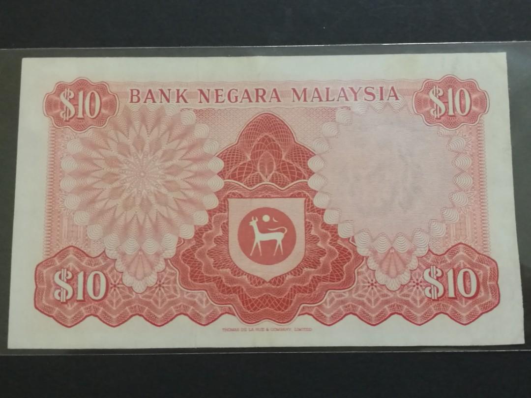 Malaysia Rm10 Old Banknote 2nd Series D21 146738, Hobbies & Toys ...