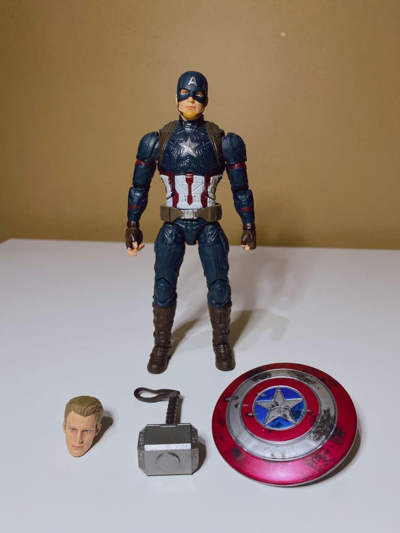 Marvel Legends MCU Avengers Trinity Set: Captain America (Worthy Cap ...