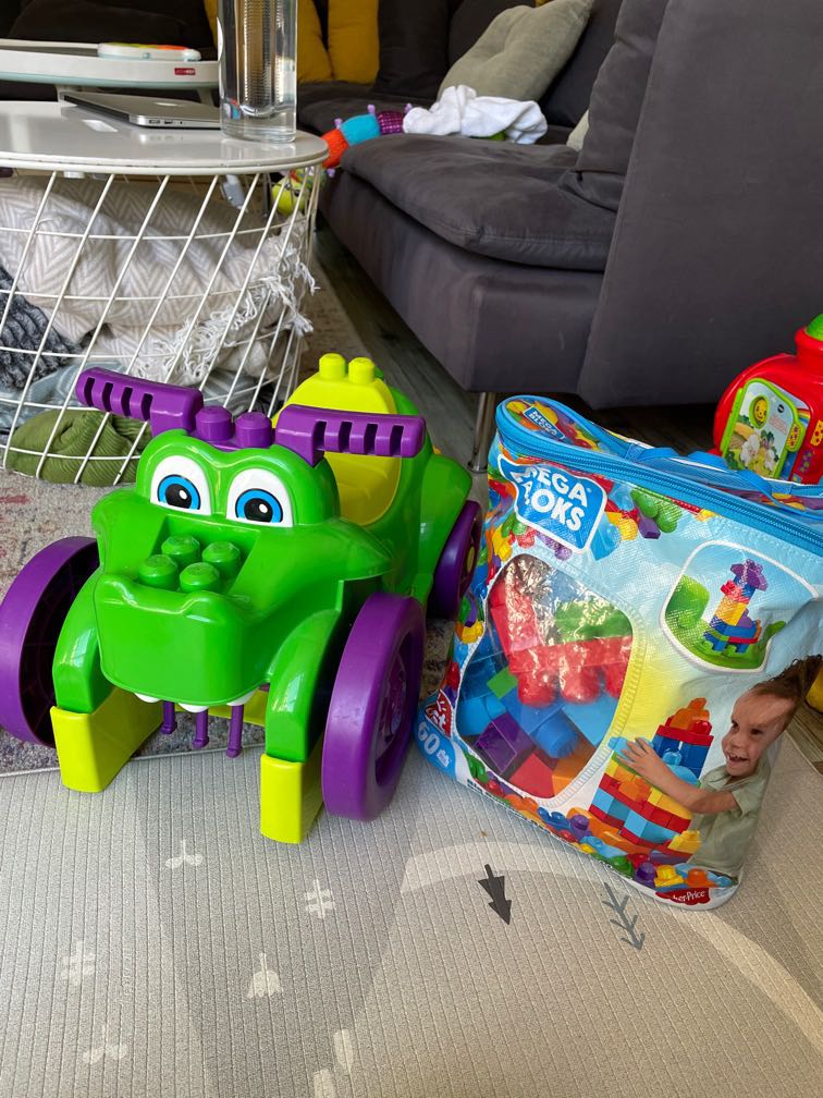 Mega blocks monster truck and extra blocks, Babies & Kids, Infant ...