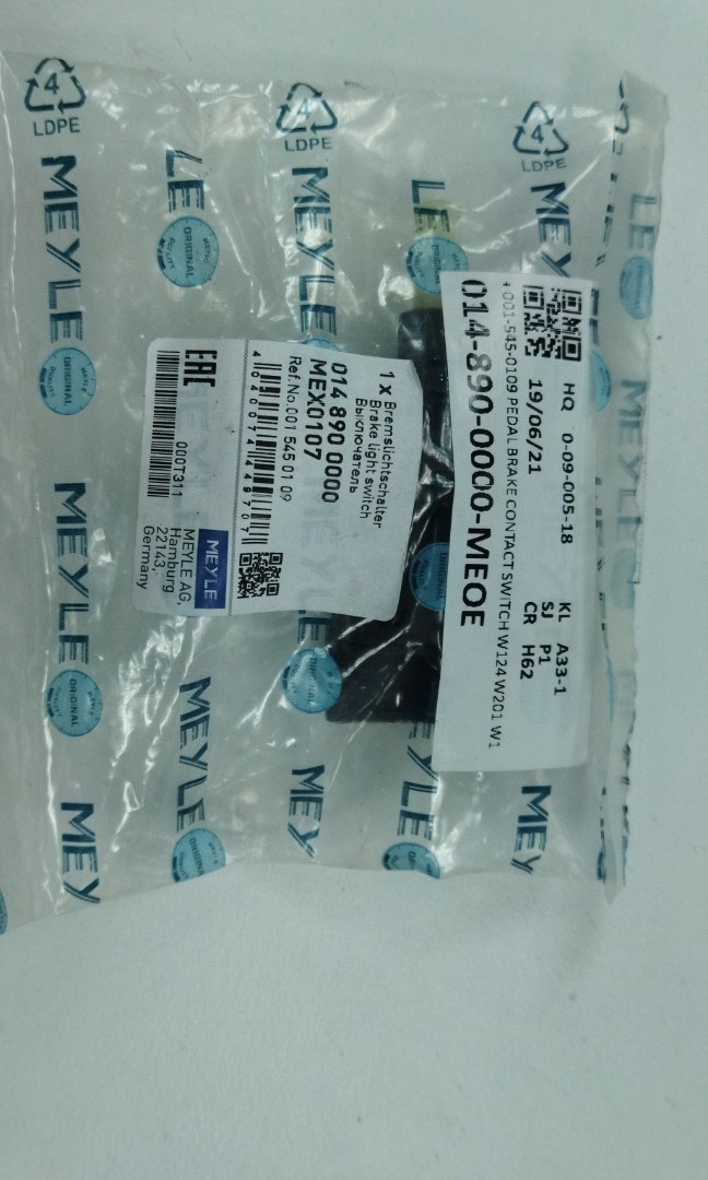 Mercedes Brake Switch W124 W201 W140 W202 W210, Auto Accessories on ...