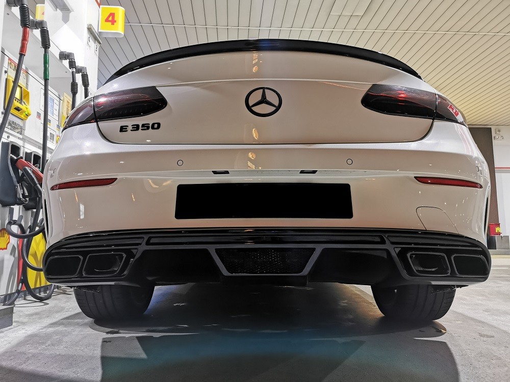 Mercedes W238 Black Series Diffuser Exhaust tips for E-Class Coupe E300 ...
