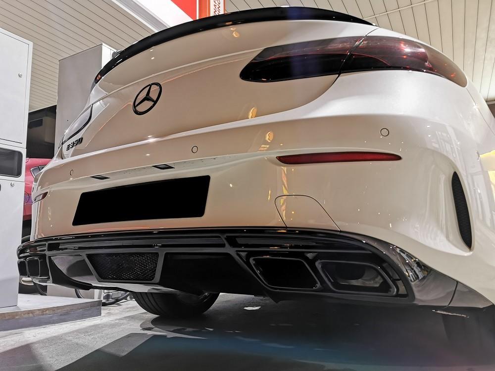 Mercedes W238 Black Series Diffuser Exhaust tips for E-Class Coupe E300 ...