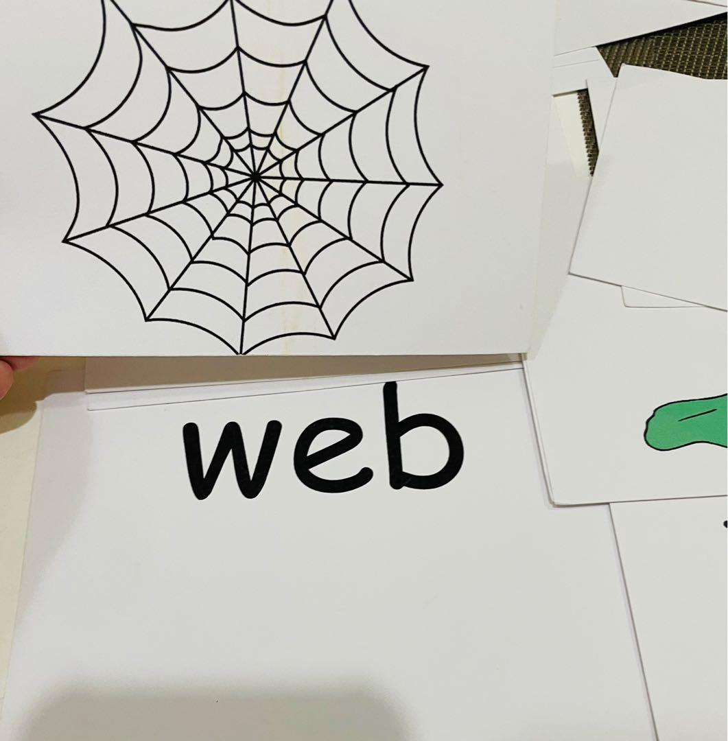 Montessori phonics 3 letter word cards, Hobbies & Toys, Books ...