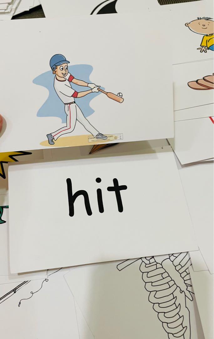 Montessori phonics 3 letter word cards, Hobbies & Toys, Books ...