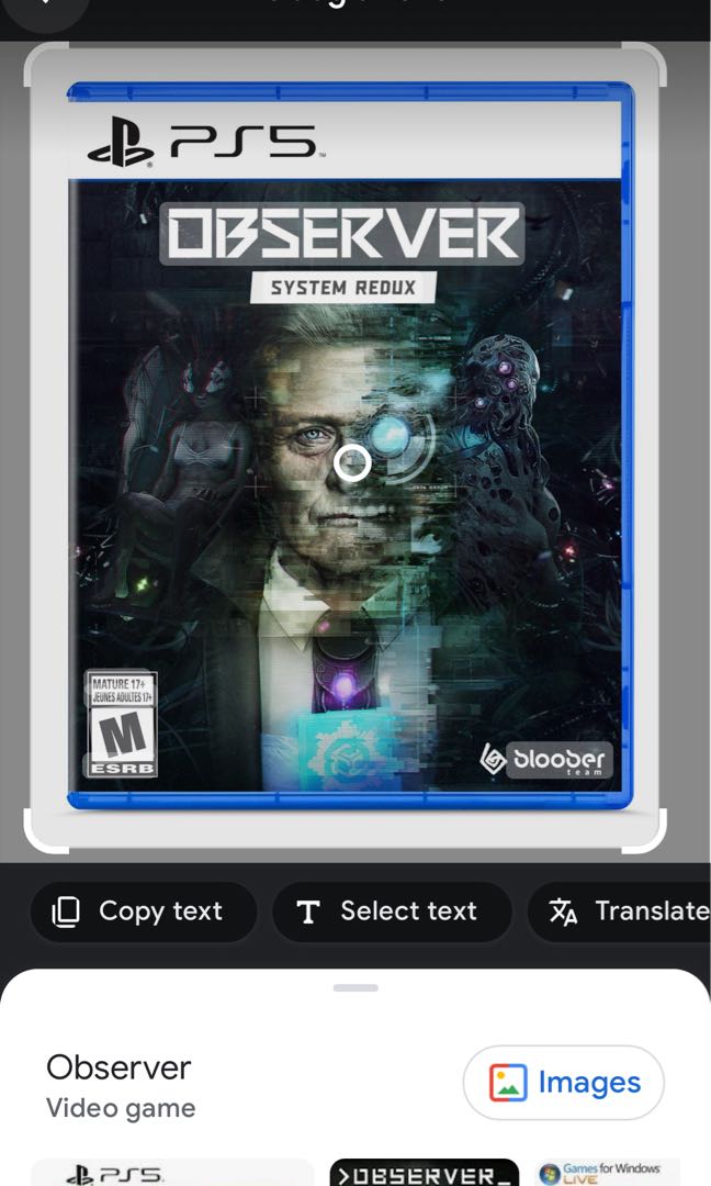 Observer PS5, Video Gaming, Video Games, PlayStation on Carousell