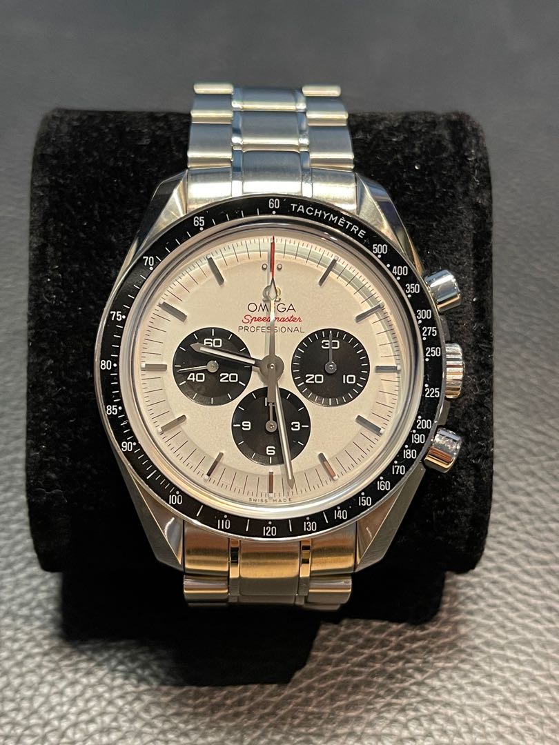 Omega Speedmaster Moonwatch Panda Tokyo 2020, Luxury, Watches on Carousell
