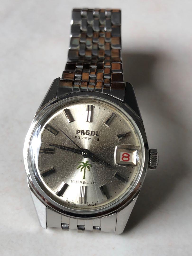 Pagol Incabloc- case diameter 30mm, Men's Fashion, Watches ...