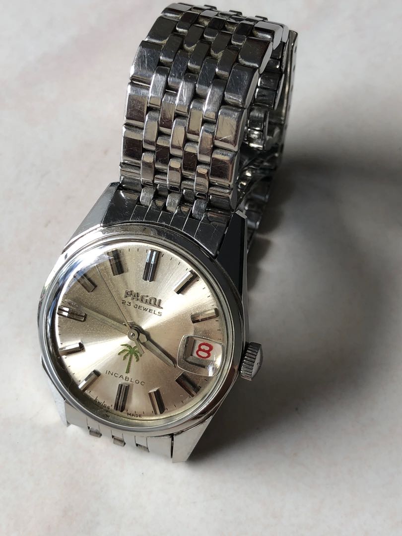 Pagol Incabloc- case diameter 30mm, Men's Fashion, Watches ...
