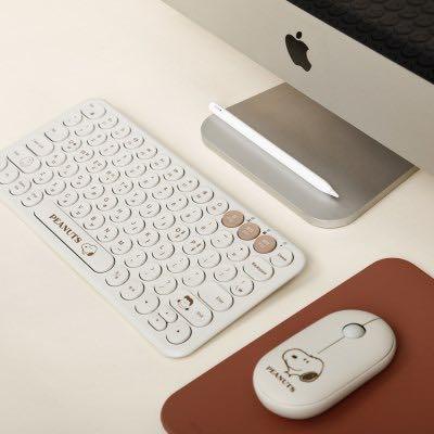 停售）Peanuts Snoopy Wireless Keyboard + Mouse Set 史努比 無綫鍵盤滑鼠套裝, 電腦＆科技, 電腦 ...