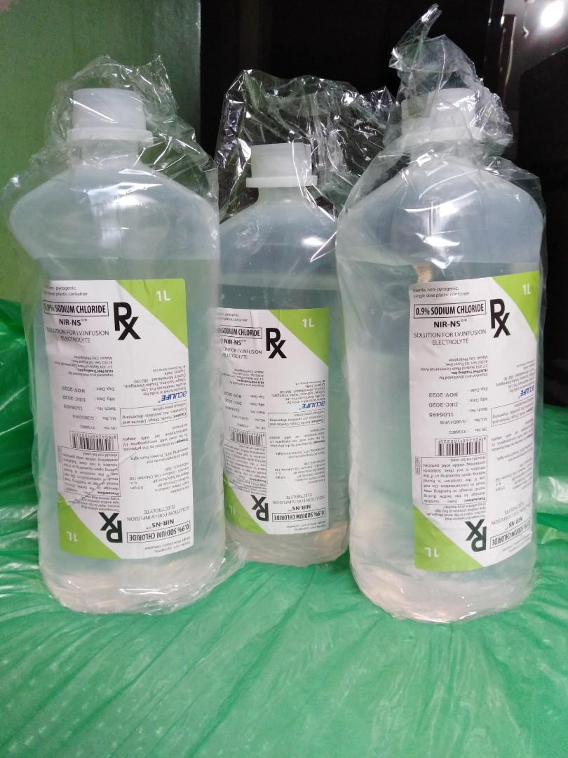 PNSS for IV. INFUSION SODIUM CHLORIDE, Health & Nutrition, Assistive ...