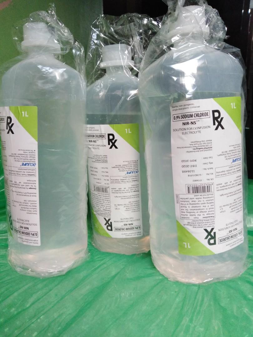 PNSS for IV. INFUSION SODIUM CHLORIDE, Health & Nutrition, Assistive ...