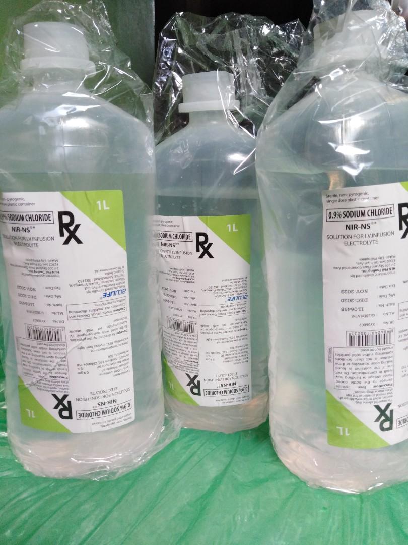 PNSS for IV. INFUSION SODIUM CHLORIDE, Health & Nutrition, Assistive ...