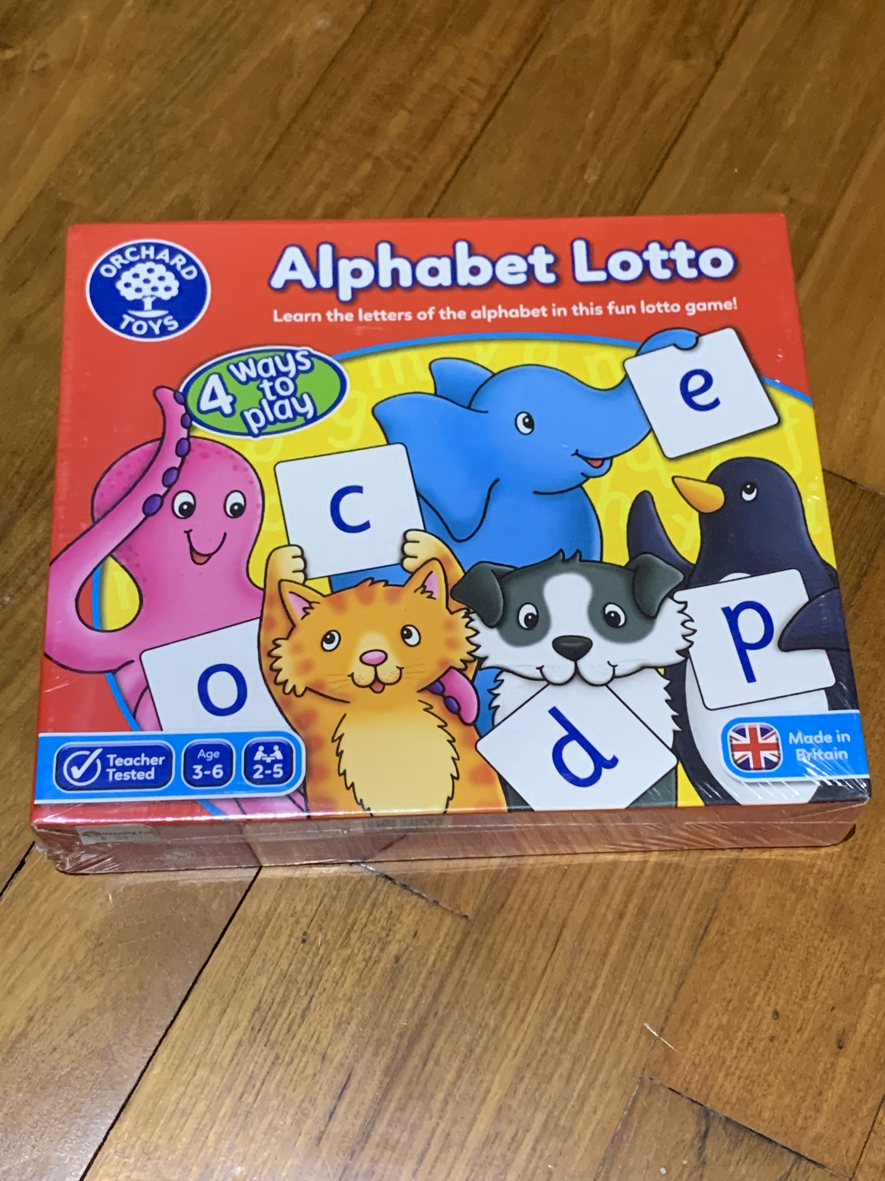 Preschool Alphabet Lotto Game, Hobbies & Toys, Toys & Games on Carousell