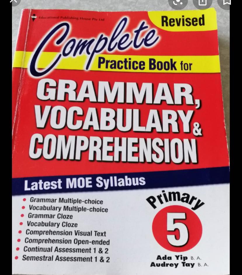 Primary 5 Grammar, Vocabulary and Comprehension Assessment Book ...