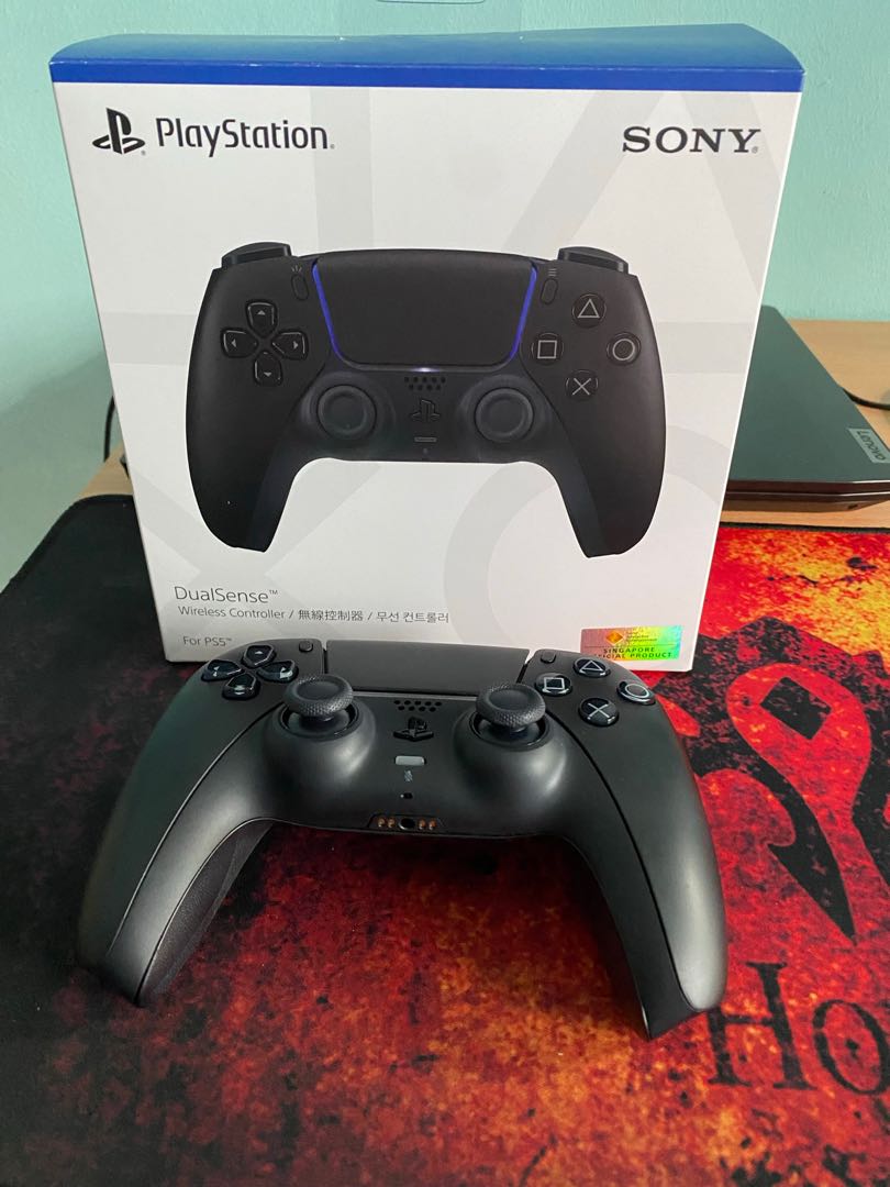 PS5 Dualsense Controller black, Video Gaming, Gaming Accessories ...