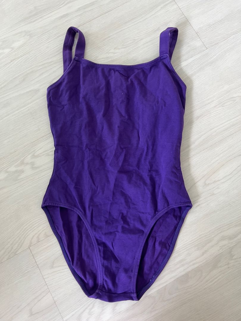 Purple ballet leotard, Women's Fashion, Activewear on Carousell