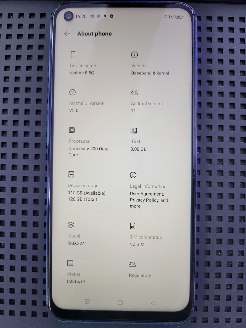 RealMe 8 5G 128GB BLUE, Mobile Phones & Gadgets, Mobile Phones, Android ...