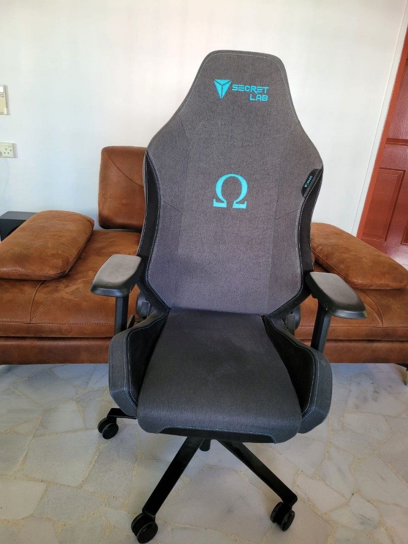 Secret Lab Gaming Chair Omega 2020 Series (Charcoal Blue), Furniture ...