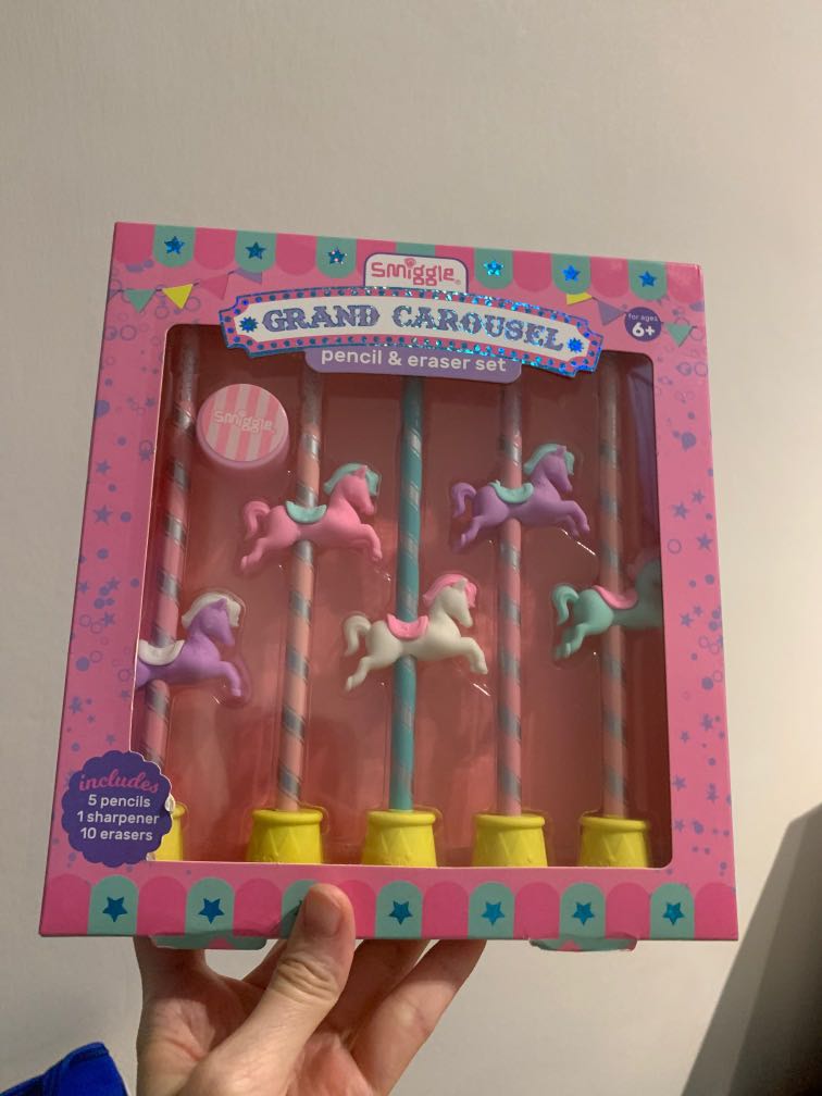 Smiggle Pencil and Eraser set, Hobbies & Toys, Stationery & Craft ...