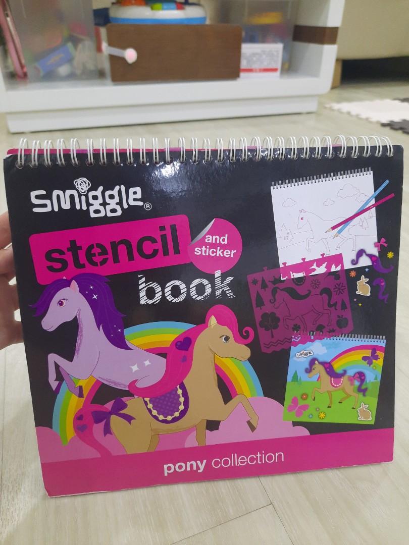 Smiggle stencil and sticker book, Babies & Kids, Infant Playtime on ...