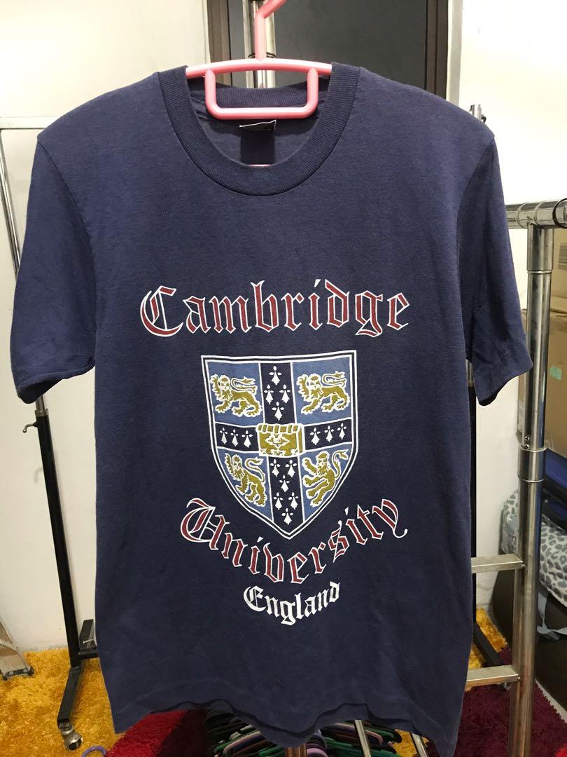 Vintage Cambridge University England Tshirt, Men's Fashion, Tops & Sets ...