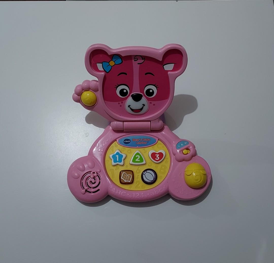 Vtech Baby Bear Laptop Pink, Hobbies & Toys, Toys & Games on Carousell