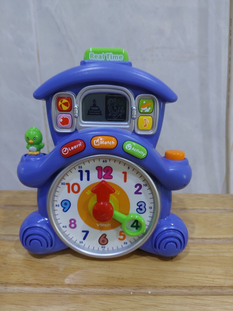 Vtech learning clock, Babies & Kids, Infant Playtime on Carousell