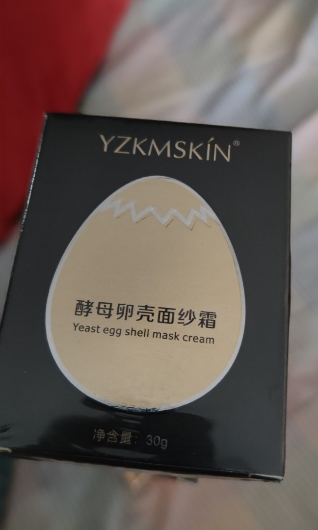 Yeast egg shell mask cream, Beauty & Personal Care, Face, Face Care on ...