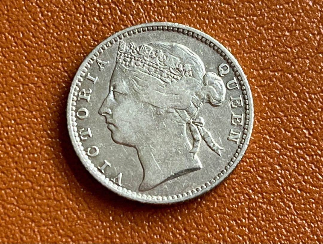 1898 Straits Settlement Queen Victoria Ten Cents Silver Coin, Hobbies & Toys, Memorabilia ...