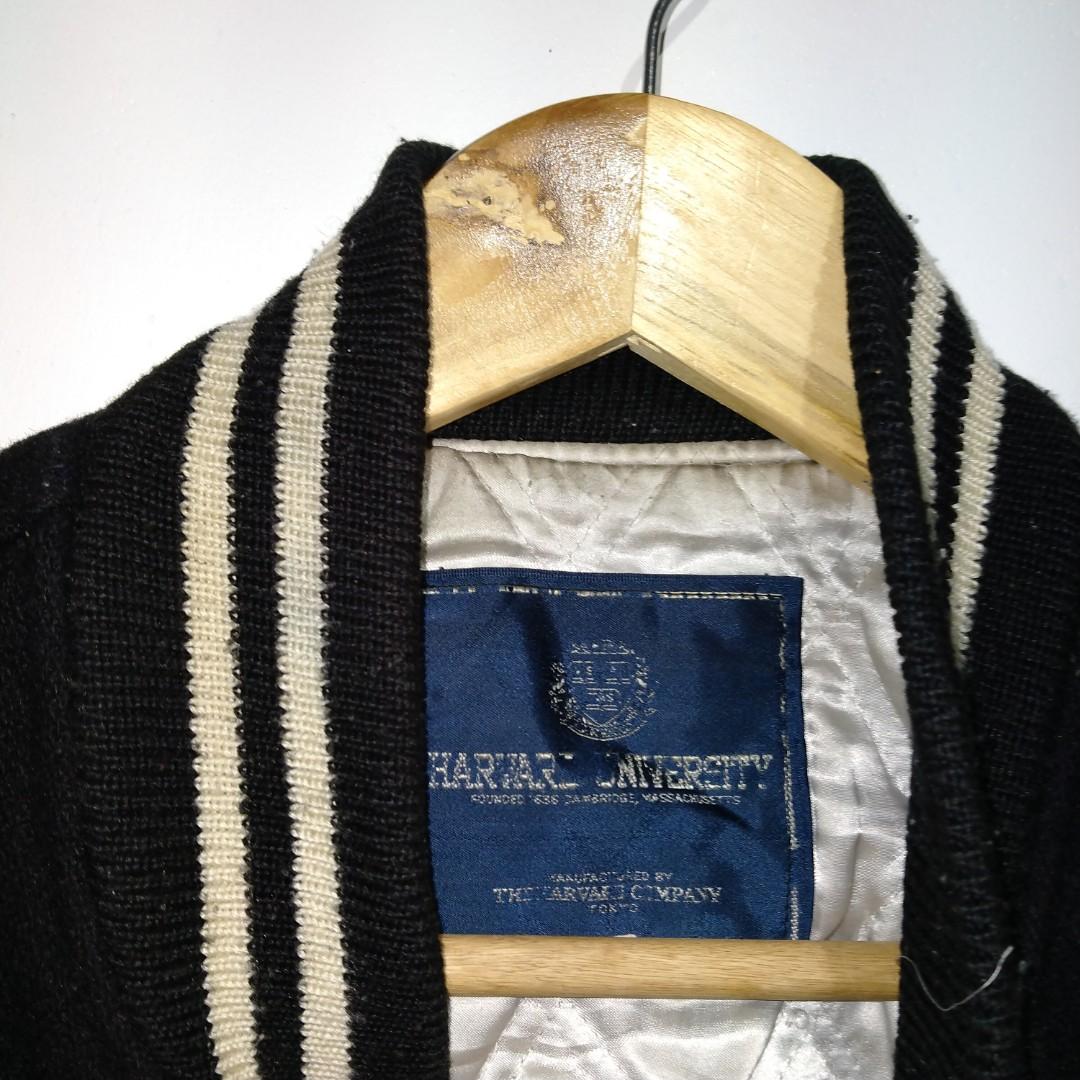 1990s Harvard University wool leather letterman varsity jacket, Men's ...