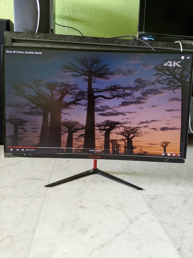 27" Wescom Monitor, Computers & Tech, Parts & Accessories, Monitor ...