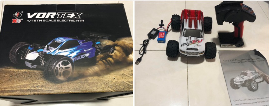 A959 Vortex 1/18 Scale 2.4G 4WD Electric RC Car Off-Road Buggy RTR 50km ...
