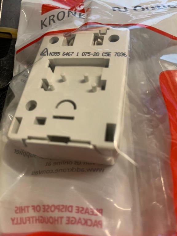 ADC KRONE SMK1 CAT5e RJ45 outlets socket 明線 插座 網線 接線盒, 電腦＆科技, 電腦周邊及配件 ...