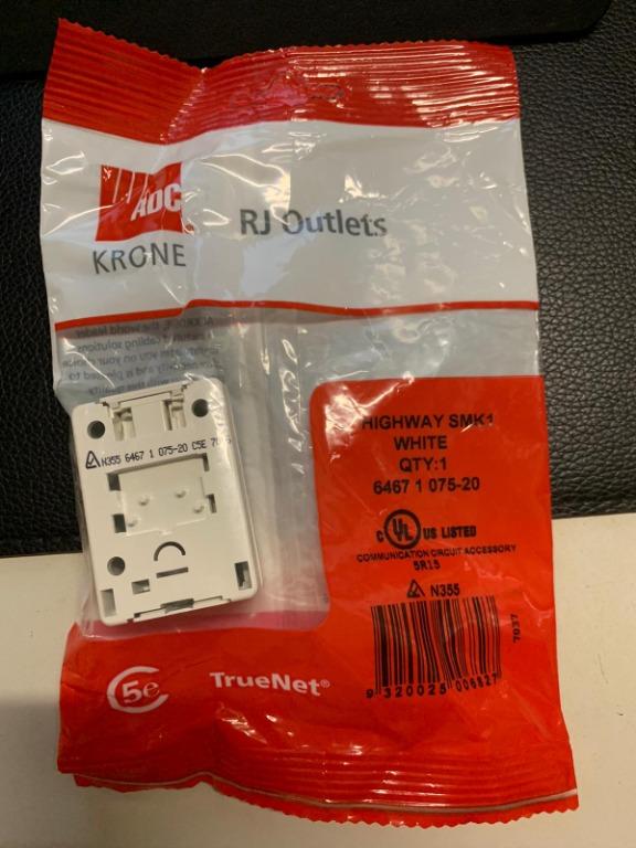 ADC KRONE SMK1 CAT5e RJ45 outlets socket 明線 插座 網線 接線盒, 電腦＆科技, 電腦周邊及配件 ...