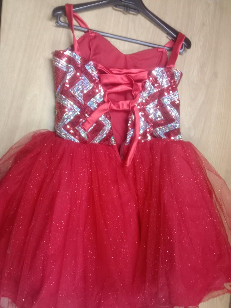 Adult red dress, Women's Fashion, Dresses & Sets, Evening dresses ...